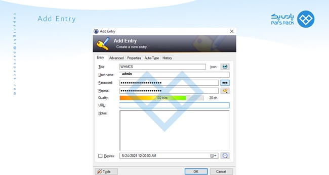 آموزش نرم افزار امنیت رمز عبور KeePass Password Safe - پارس پک