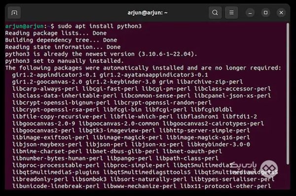 نصب پایتون در اوبونتو - ۳ روش گام به گام - بلاگ پارس پک