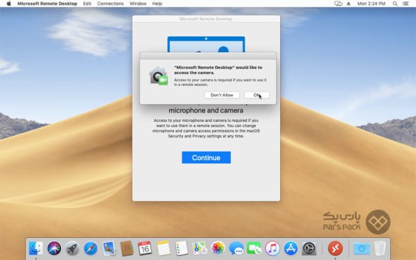 اتصال به سرور ویندوز از روی سیستم عامل مک Mac - پارس پک